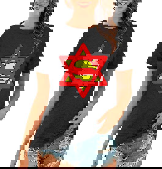 Super Jew Logo Amazon.com: PleaseMeTees Womens Super Jew Super Man