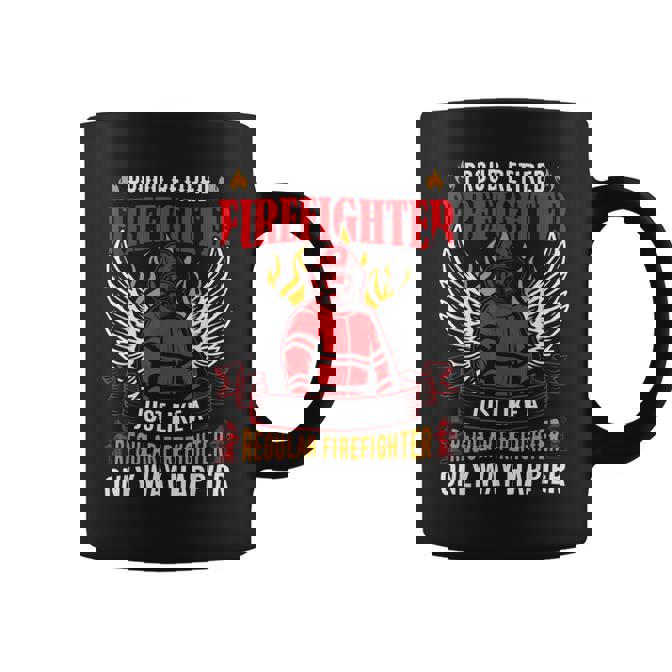 Firefighter Retired Firefighter Profession Hero V2 Coffee Mug | Seseable