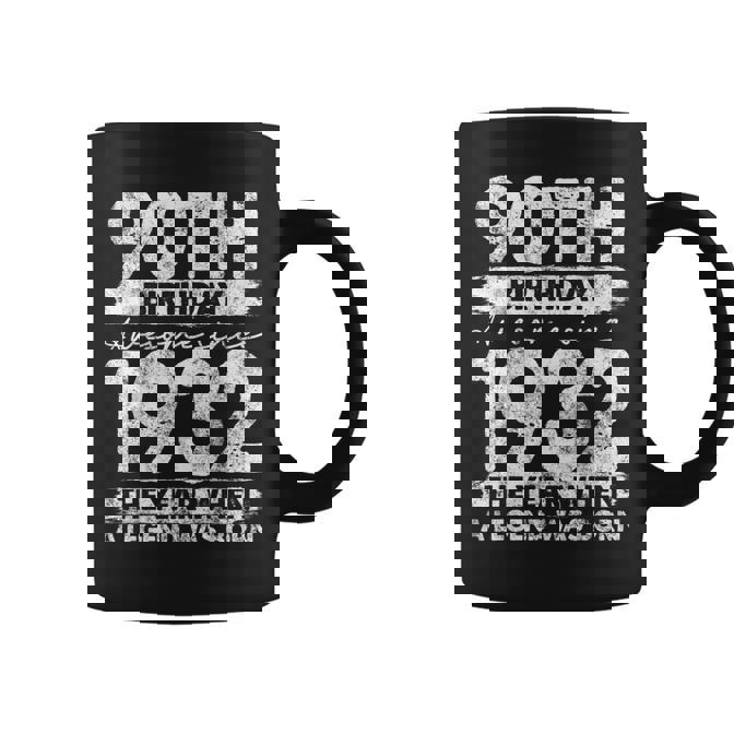 90Th Birthday 90 Year Old Vintage 1934 Limited Edition Coffee Mug ...