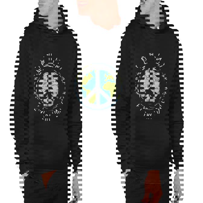 Earth Globe For Earth Day Hoodie - Monsterry