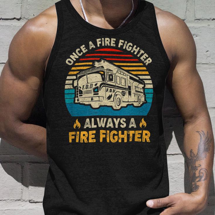 Firefighter Retro Vintage Once Firefighter Always A Firefighter Truck ...