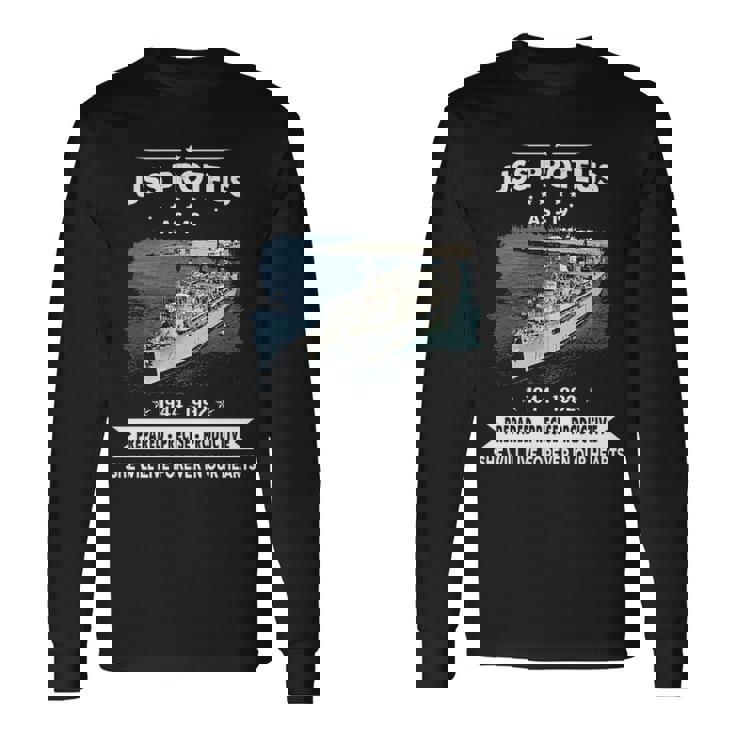 Uss Proteus As Long Sleeve T-Shirt - Monsterry