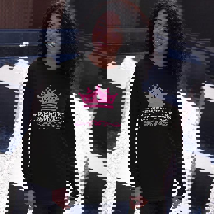 The Queen Is 80 80Th Birthday Tshirt Long Sleeve T-Shirt - Monsterry AU