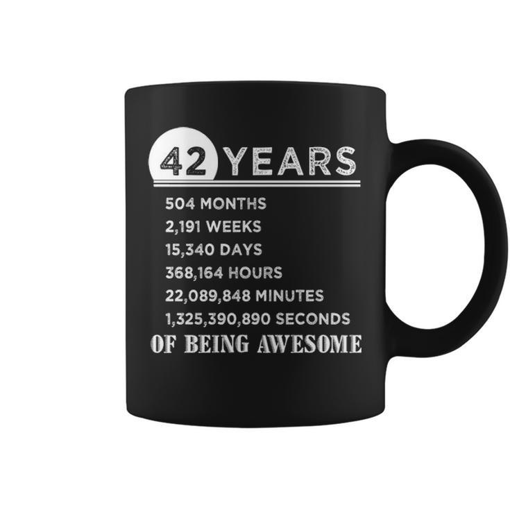 42Nd Birthday 42 Years Old Anniversary Gifts Coffee Mug - Thegiftio