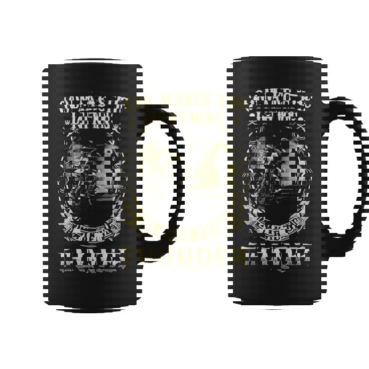 Biker - I Make The Thunder Coffee Mug - Seseable