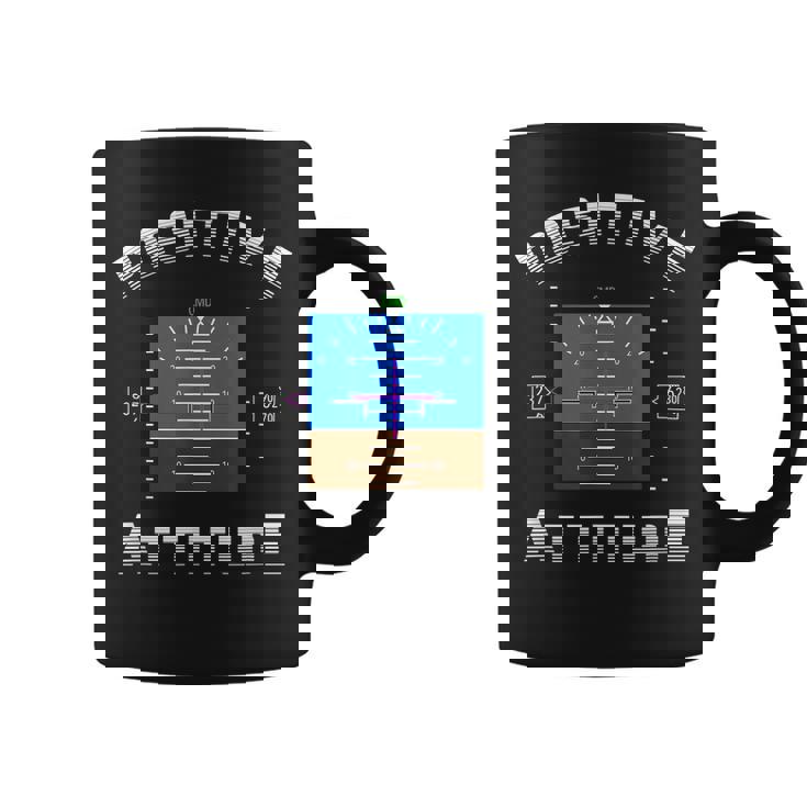 Positive Attitude Aviation Pilot Gift Primary Flight Display Coffee Mug ...