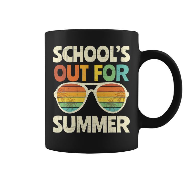 Retro Last Day Of School Schools Out For Summer Teacher Gift V3 Coffee ...