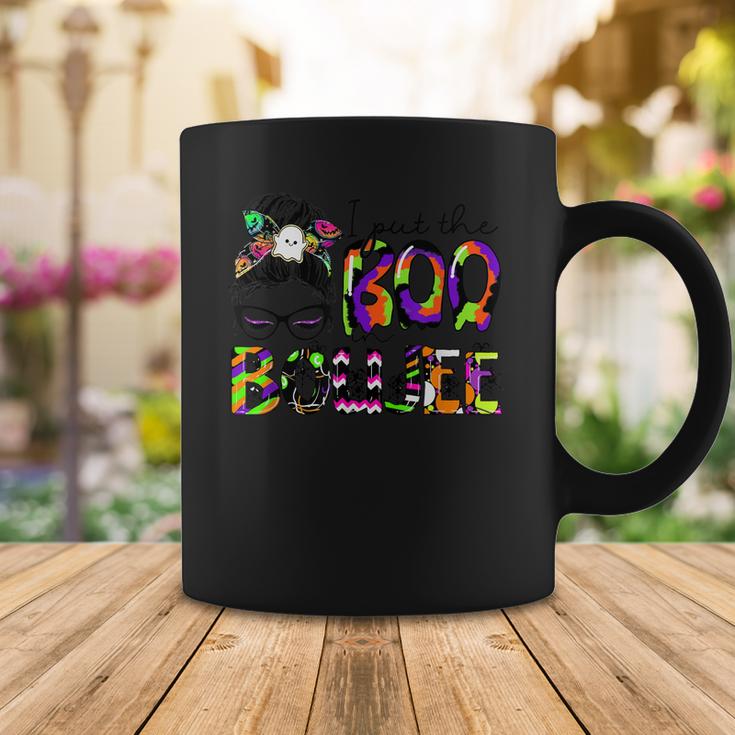I Put The Boo In Boujee Mama Halloween Costume Messy Bun Coffee Mug ...