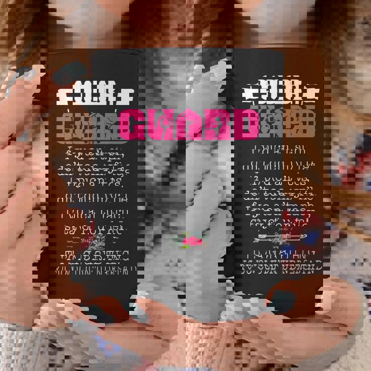 Funny Color Guard Design For Women Girls Spinning Flag Rifle Coffee Mug ...