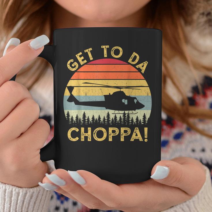 Get To Da Choppa Funny Meme Coffee Mug - Thegiftio UK