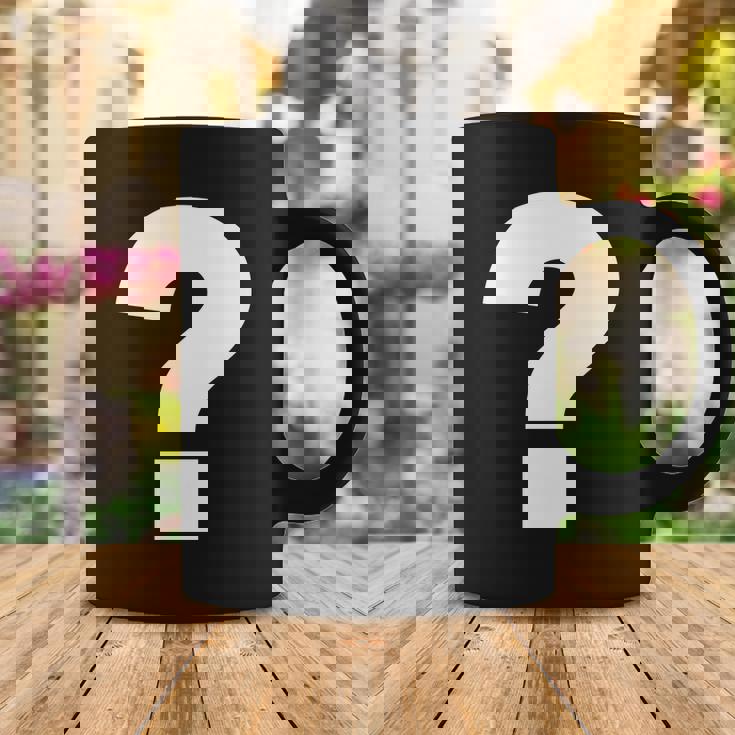 Question Mark Logo Tshirt Coffee Mug - Monsterry