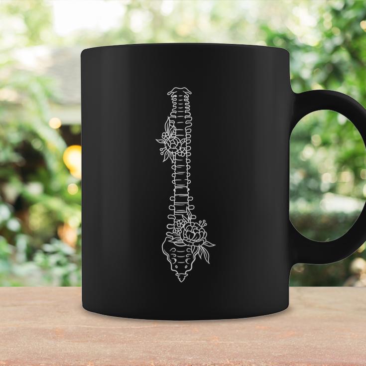 Floral Spine Anatomy Shirt Spine Shirt Spinal Anatomy Coffee Mug ...