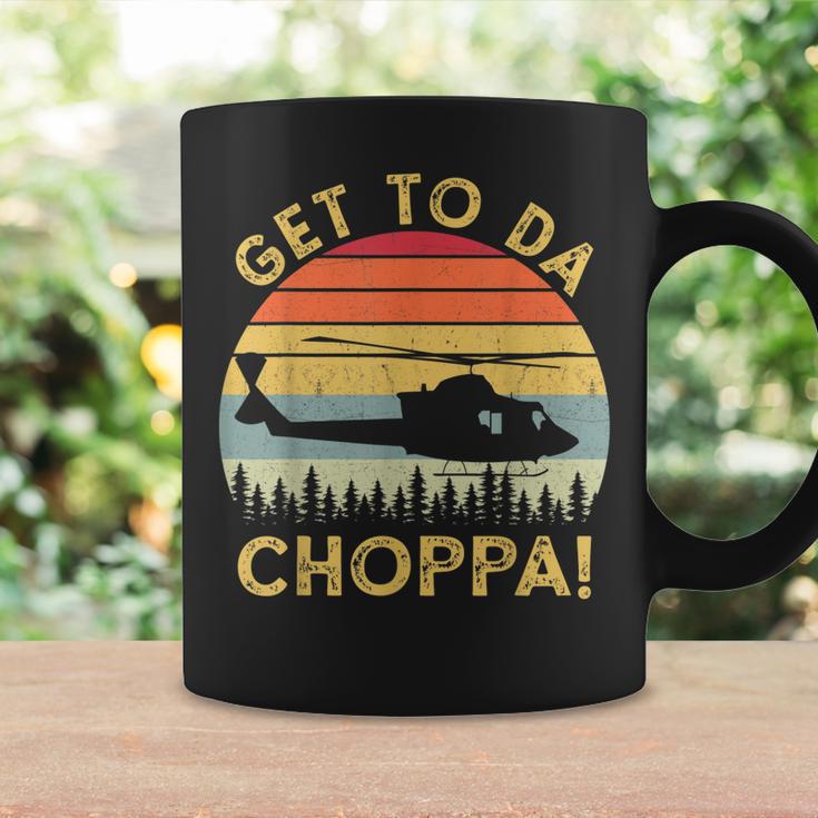 Get To Da Choppa Funny Meme Coffee Mug - Thegiftio UK