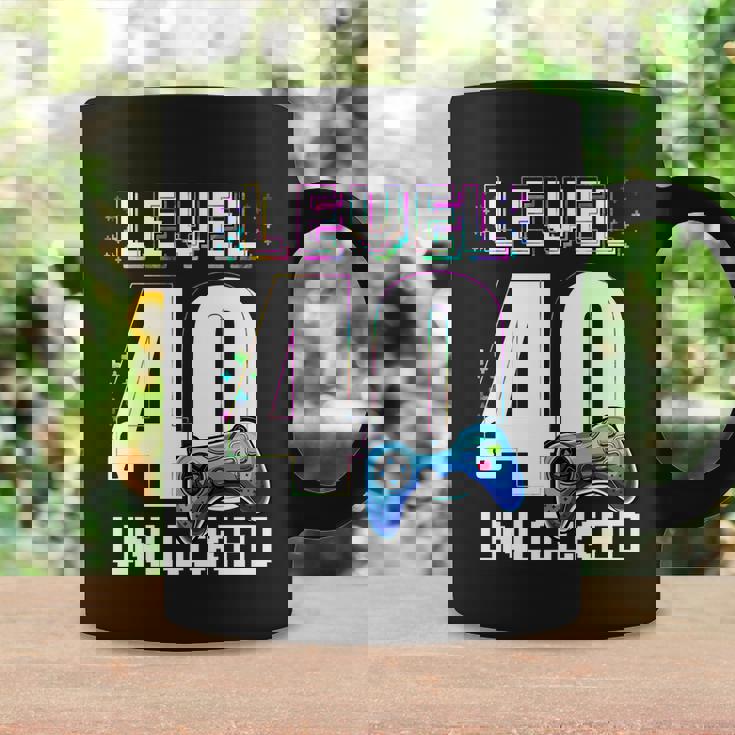 Level 40 Unlocked Video Game 40Th Birthday Boy Gamer Coffee Mug - Thegiftio