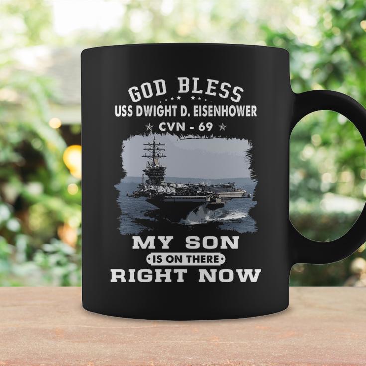 My Son Is On Uss Dwight D Eisenhower Cvn Coffee Mug - Monsterry