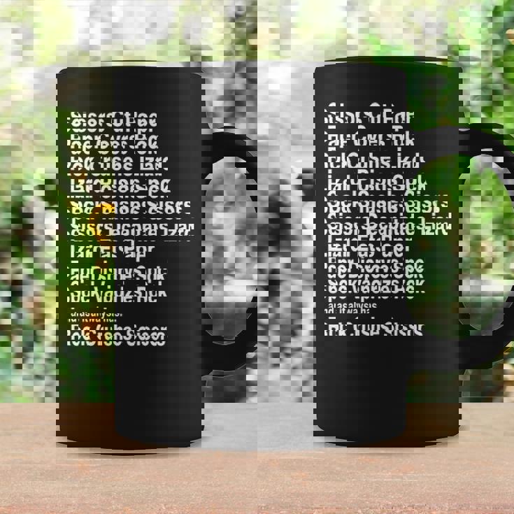 Rock Paper Scissors Lizard Spock Rules Coffee Mug - Thegiftio