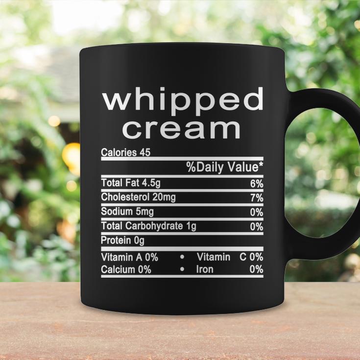 Whipped Cream Nutrition Facts Label V2 Coffee Mug - Thegiftio