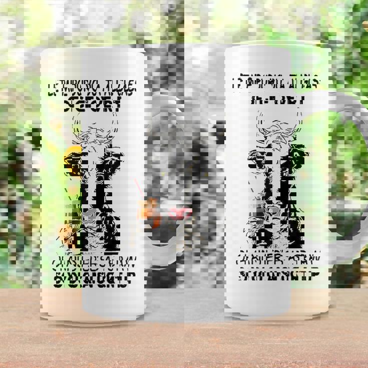 Let Me Pour You A Tall Glass Of Get Over It Cow Coffee Mug - Thegiftio