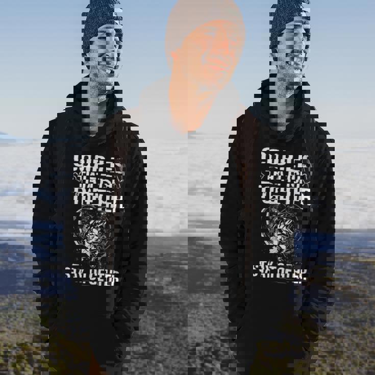 Couples That Fish Together Hoodie - Seseable