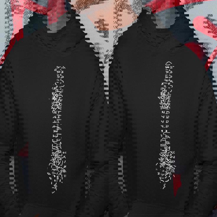 Floral Spine Anatomy Shirt Spine Shirt Spinal Anatomy Hoodie - Monsterry