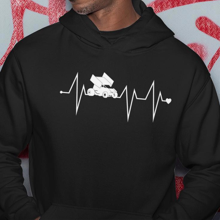 Funny Sprint Car Racing Racer Heartbeat Heart Pulse Rate Ekg Great Gift ...