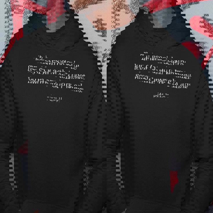 The Heavens Declare The Glory Of God Psalm 191 Bible Verse Hoodie ...