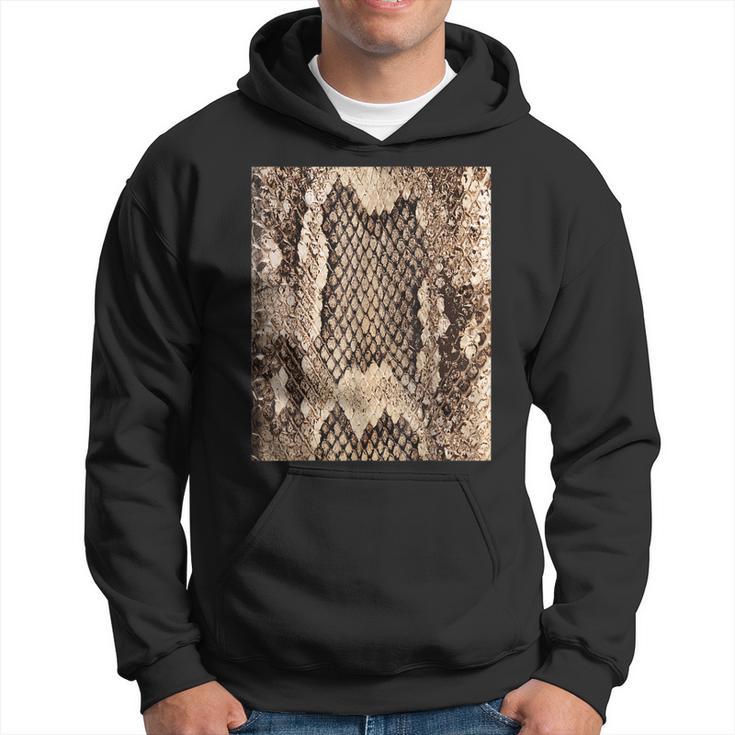 Snakeskin Print Snake ReptileAnimal Rattlesnake Men Hoodie - Thegiftio