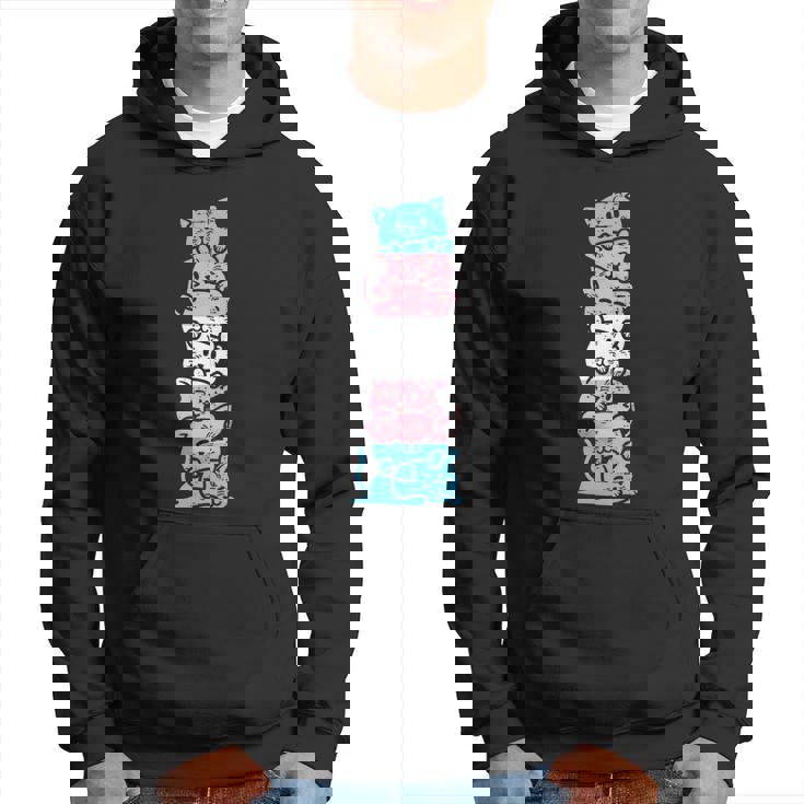 Transgender Cat Stack Cute Trans Pride Flag Lgbt Animal Men Hoodie ...