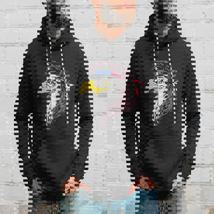 Funny Bald Eagle Mullet With American Flag 4Th Of July Gift Hoodie ...