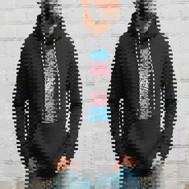 Transgender Cat Stack Cute Trans Pride Flag Lgbt Animal Men Hoodie ...