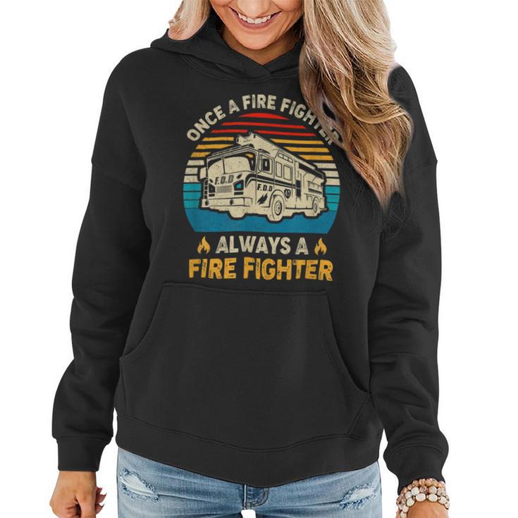 Firefighter Retro Vintage Once Firefighter Always A Firefighter Truck ...