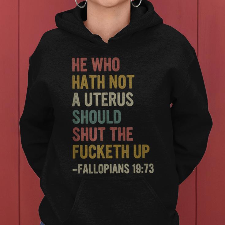 He Who Hath No Uterus Shall Shut The Fcketh Up Retro Vintage V2 Women ...