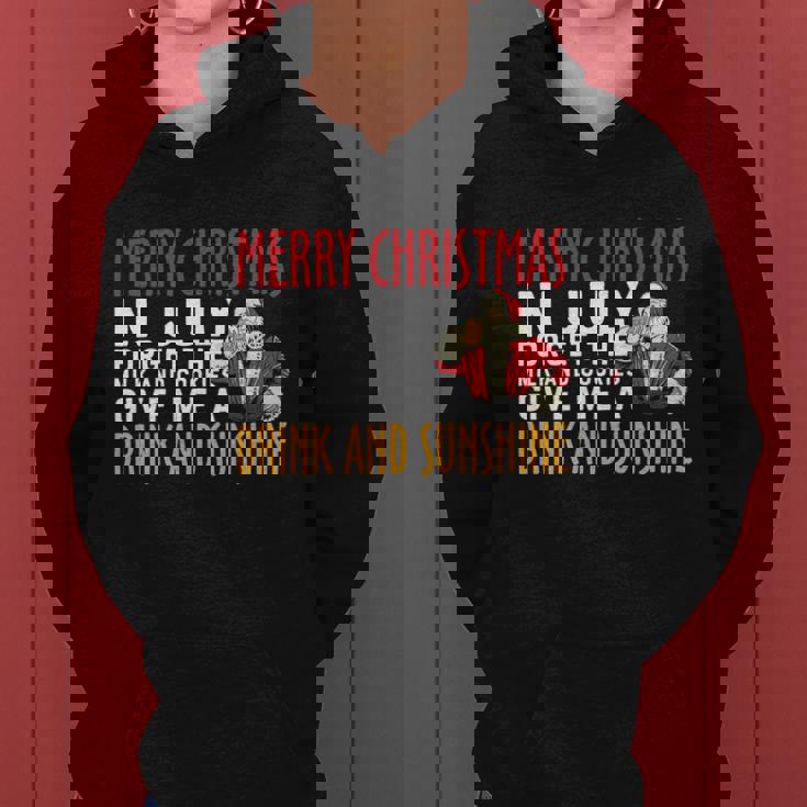 Milk Cookies Give Me Christmas In July Women Hoodie - Monsterry