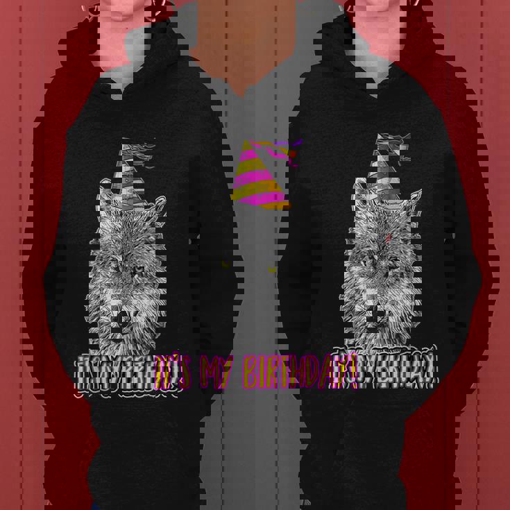 Wolf Birthday Themed Party Wolves Theme Girl Wolf Lover V2 Women Hoodie ...