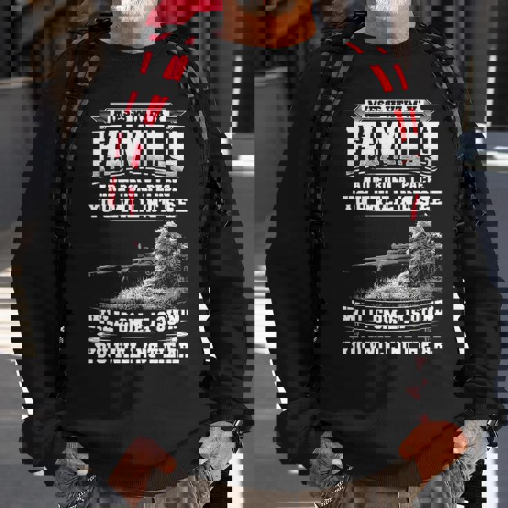 Mess With My Family Sweatshirt - Seseable