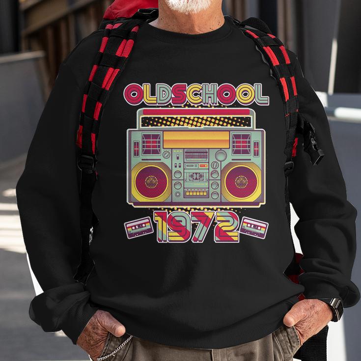 Oldschool Boombox 1972 50Th Birthday Sweatshirt - Monsterry