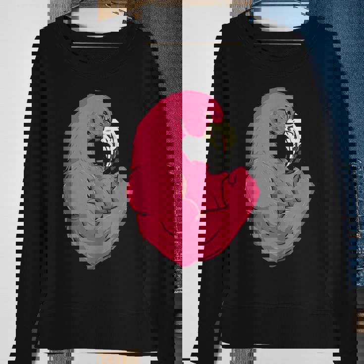 Funny Flamingo Bodybuilder Muscle Fitness Sweatshirt - Thegiftio