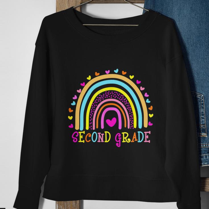 Second Grade Rainbow Girls Boys Teacher Team 2Nd Grade Squad Sweatshirt ...