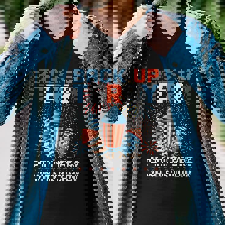 Back Up Terry Put It In Reverse Funny July 4Th Firework Meme Men V-Neck ...