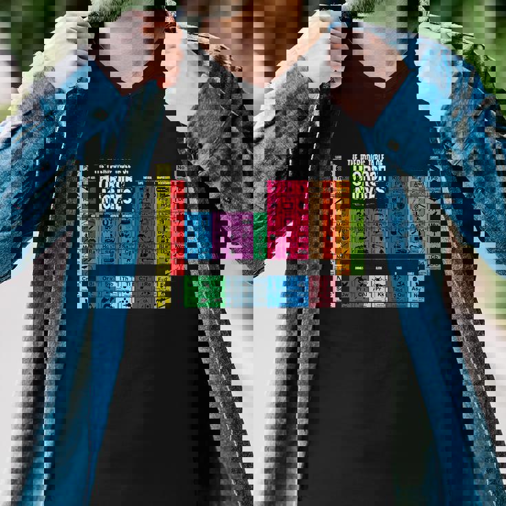 The Periodic Table Of Horror Movies Chemistry Science Men V-Neck Tshirt ...