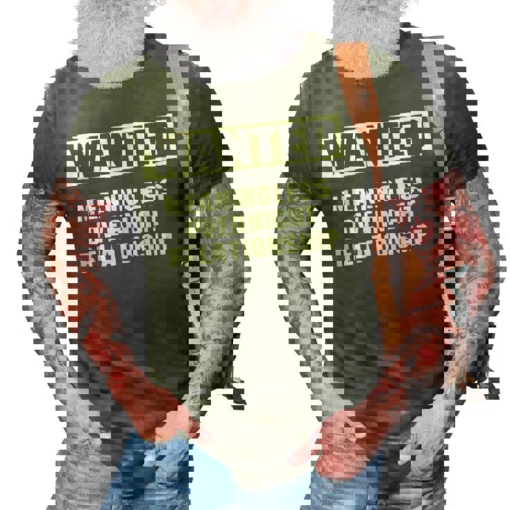 Meaningless Relationship 3D Print Casual Tshirt | Seseable