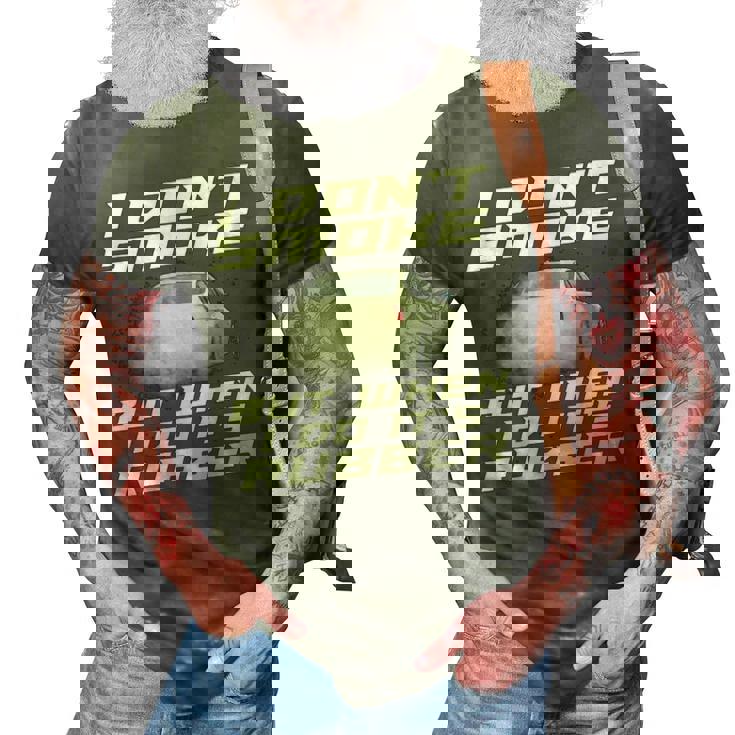 Smoke Rubber 3D Print Casual Tshirt | Seseable