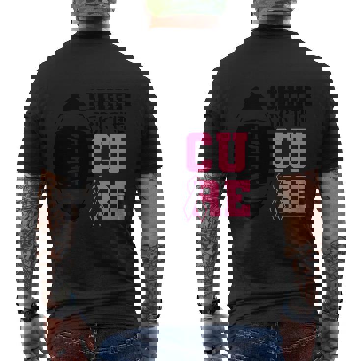 Cancer Cheer For The Cure Pink Ribbon Breast Cancer Men's T-shirt Back ...