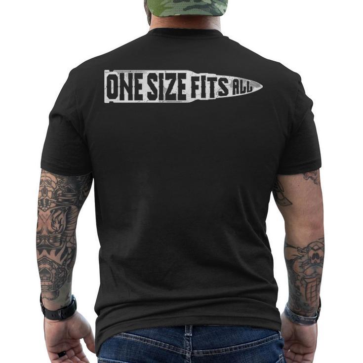 One Size Fits All Men's Crewneck Short Sleeve Back Print T-shirt | Seseable