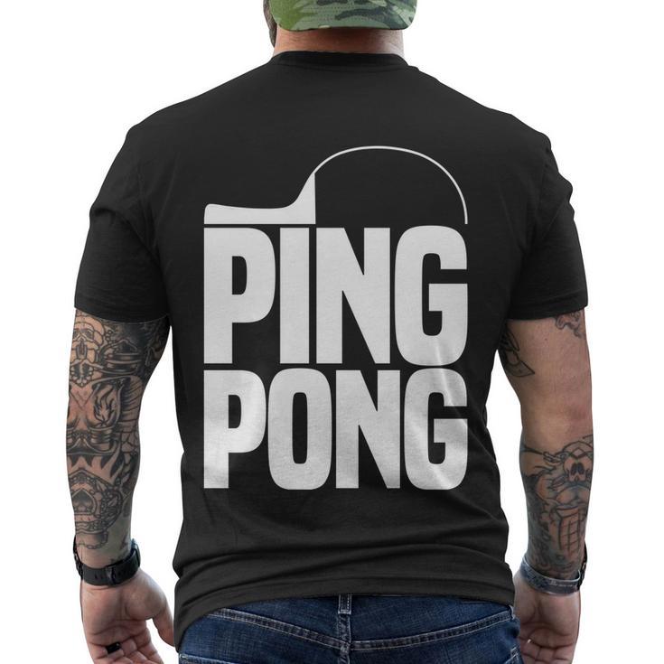 Ping Pong Outfit With Table Tennis Bat Table Tennis Men's T-shirt Back ...