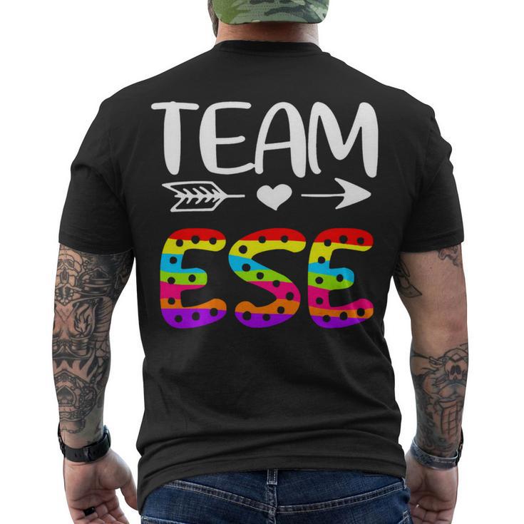 Team Ese - Ese Teacher Back To School Men's T-shirt Back Print | Seseable