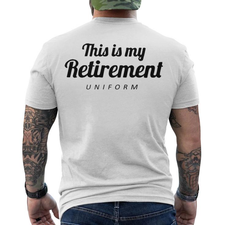 Retirement Uniform V2 Men's Crewneck Short Sleeve Back Print T-shirt ...
