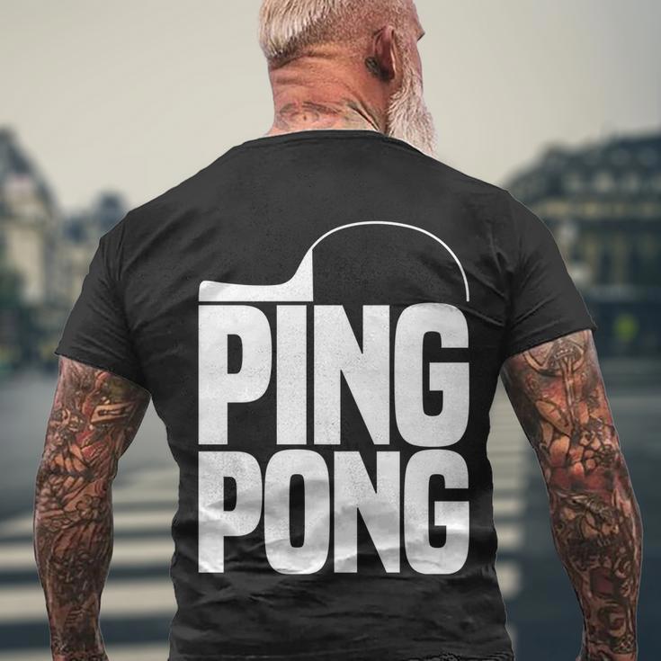 Ping Pong Outfit With Table Tennis Bat Table Tennis Men's T-shirt Back ...