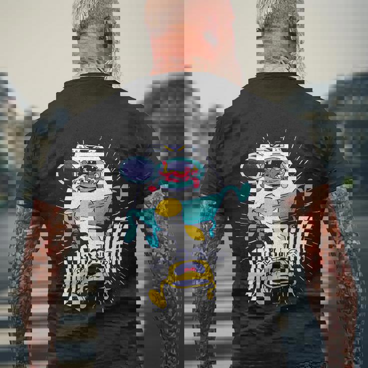 Washing Machine Monster Men's T-shirt Back Print - Thegiftio