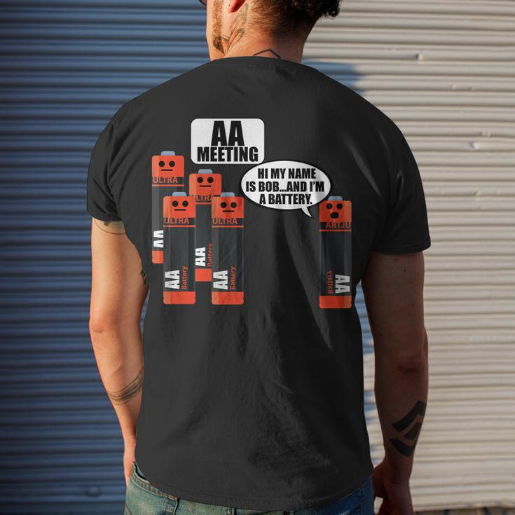 Aa Meeting Men's T-shirt Back Print - Thegiftio